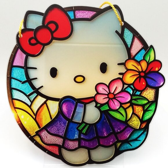 Suncatcher Sanrio Hello Kitty | Accents | Suncatcher Hello Kitty Sanrio ...
